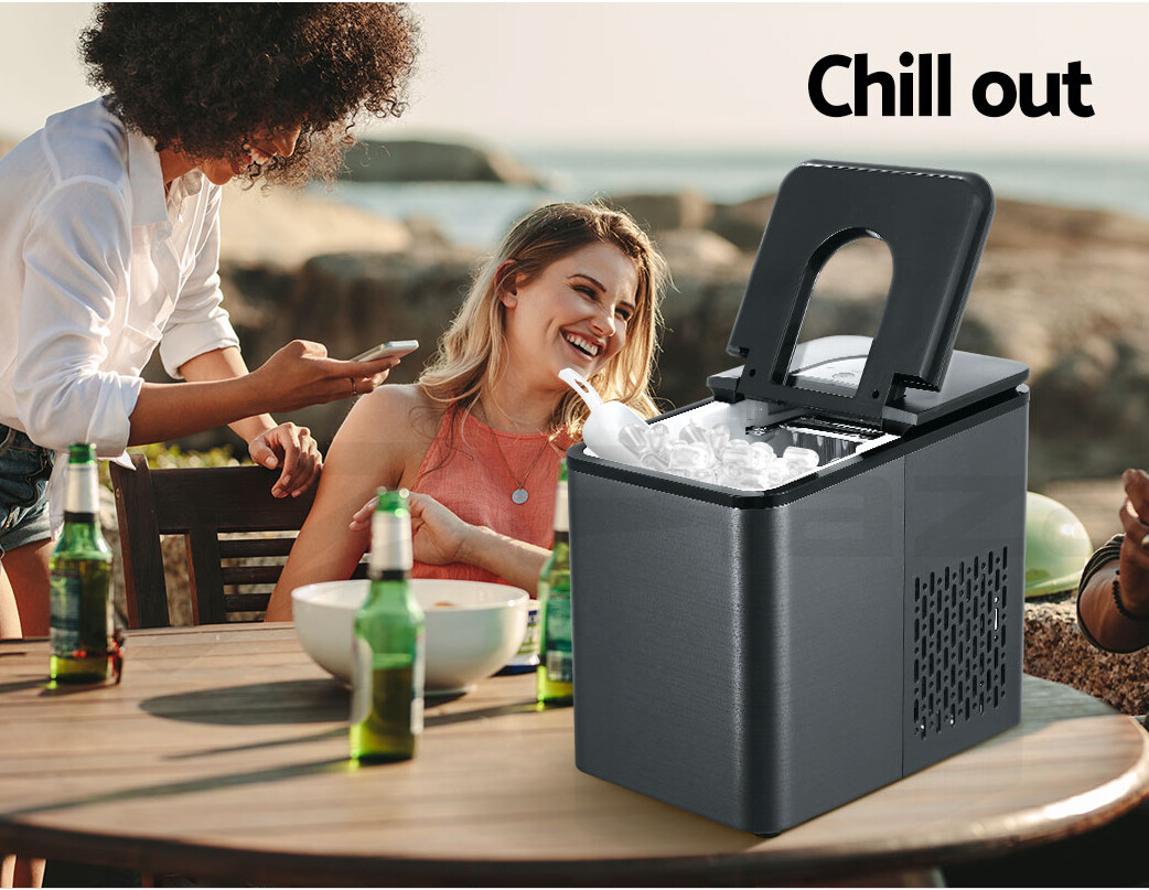 2.2L Ice Maker 12KG Portable Ice Makers Cube Tray Bar Home Countertop ...